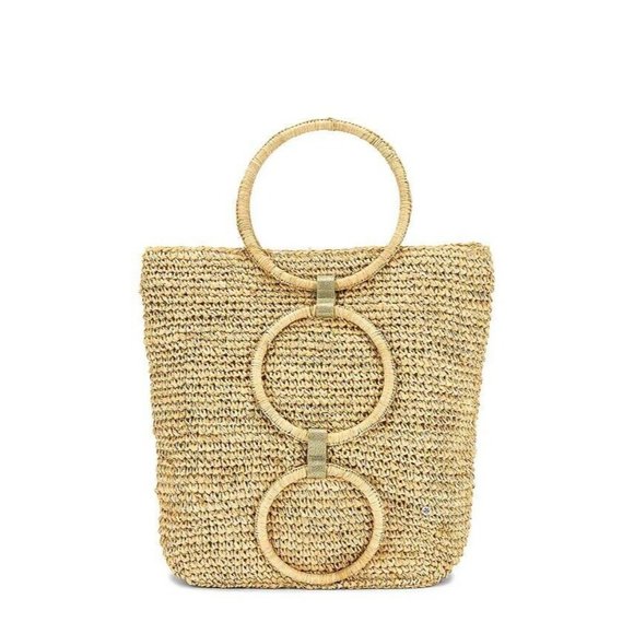florabella | Bags | Florabella Venlo Bag Natural Gold Rafia Straw Boho ...